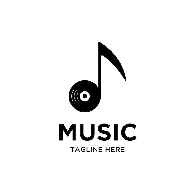 Melodic Resonance: Iconic Musical Note Logo | Jiffy Designs