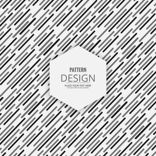 Stylish Diagonal Lines Pattern with Hexagonal Text Badge | Jiffy Designs