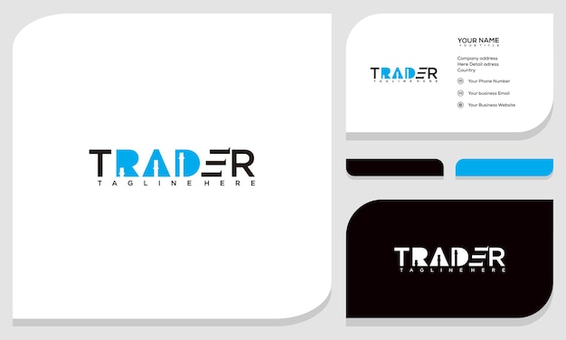 Sleek and Modern Trader Logo with Vibrant Accents | Jiffy Designs