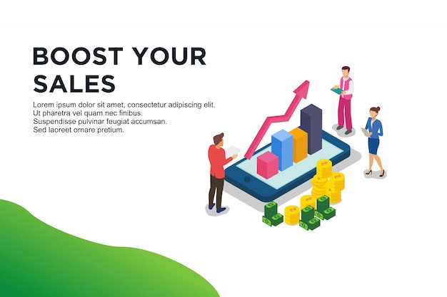 Vibrant Illustration Depicting Growth and Sales Boost | Jiffy Designs