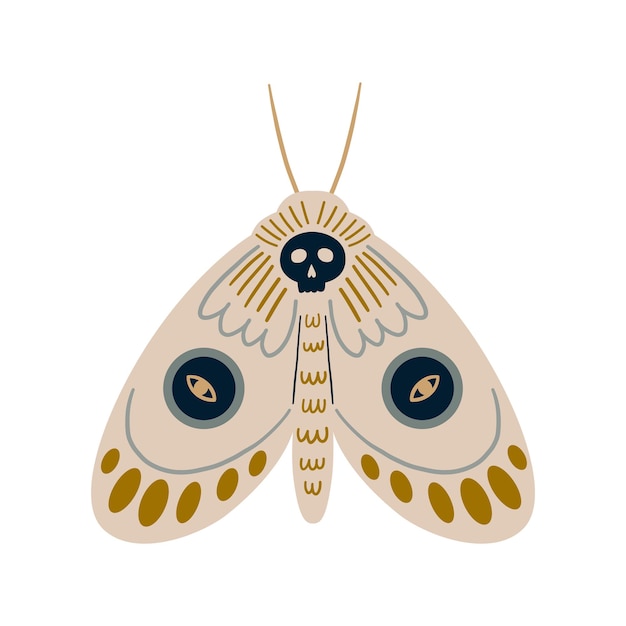 Captivating Moth Emblem with Intricate Designs | Jiffy Designs