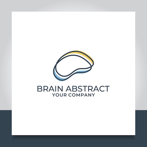 Vibrant Abstract Brain Shape with Flowing Lines | Jiffy Designs