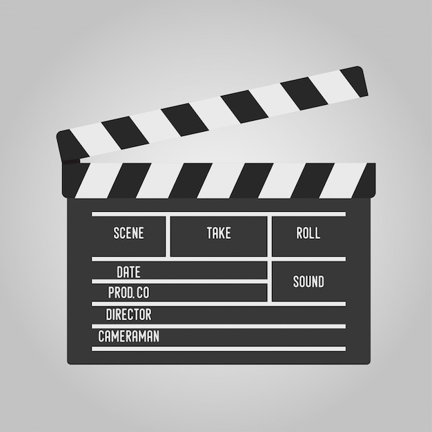 Minimalist Clapperboard with Iconic Film Production Details | Jiffy Designs