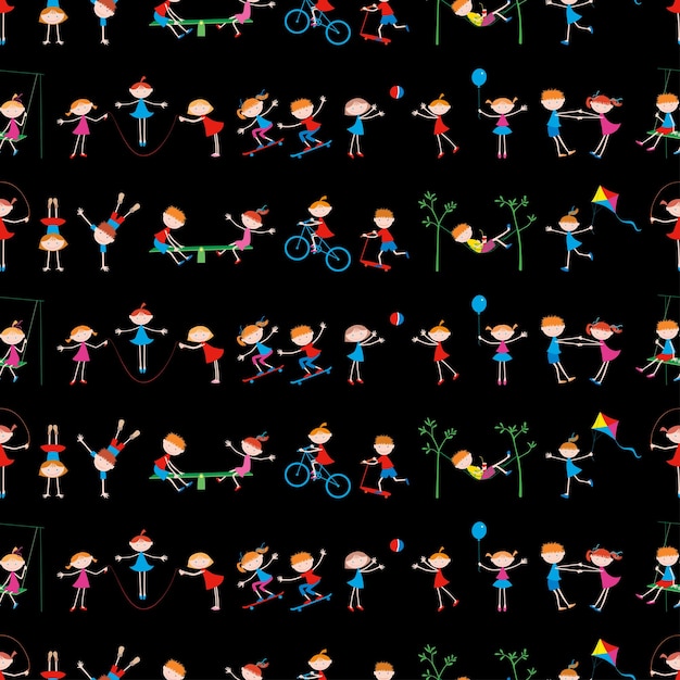 Vibrant Stick Figure Collection with Diverse Activities and Hobbies ...