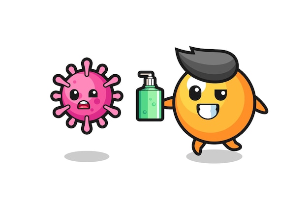 Cheerful Virus Mascot Promoting Hand Sanitizer | Jiffy Designs