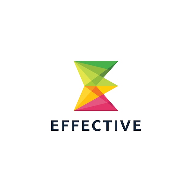 Vibrant Geometric Symbol Representing Efficiency and Effectiveness ...