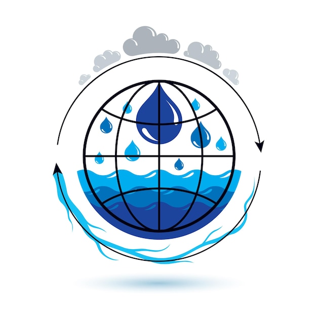 Captivating Global Water Conservation Emblem | Jiffy Designs