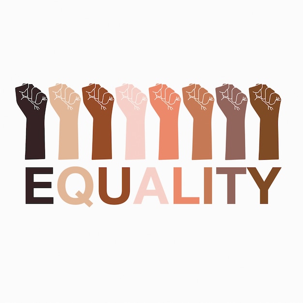 Diverse Hands Raised in Unity for Equality | Jiffy Designs