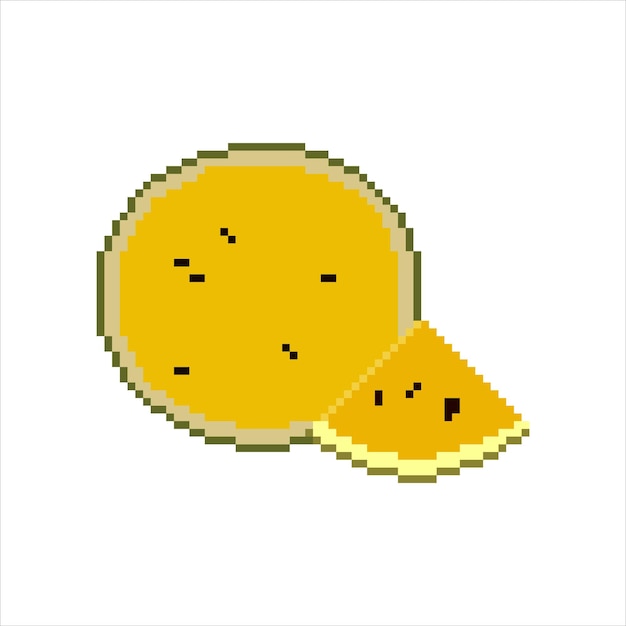 Vibrant Pixel Art Lemon Slices | Jiffy Designs