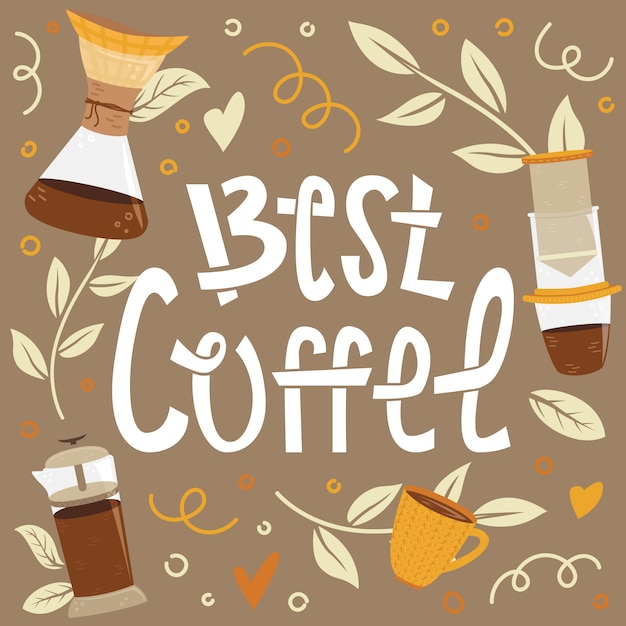 Charming Illustration of Best Coffee Essentials | Jiffy Designs