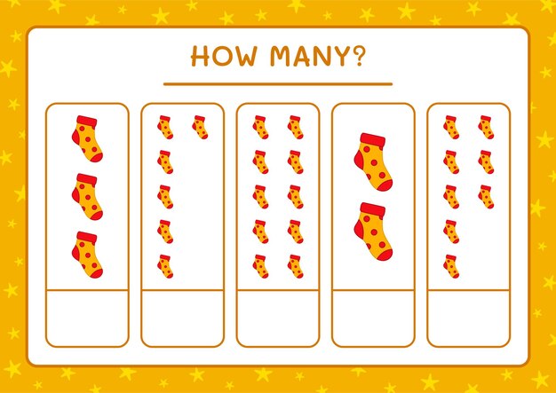 Vibrant Sock Counting Activity for Kids | Jiffy Designs