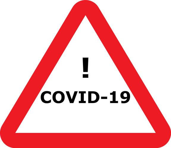 Covid 19 Virus Warning Sign, Vector | Jiffy Designs