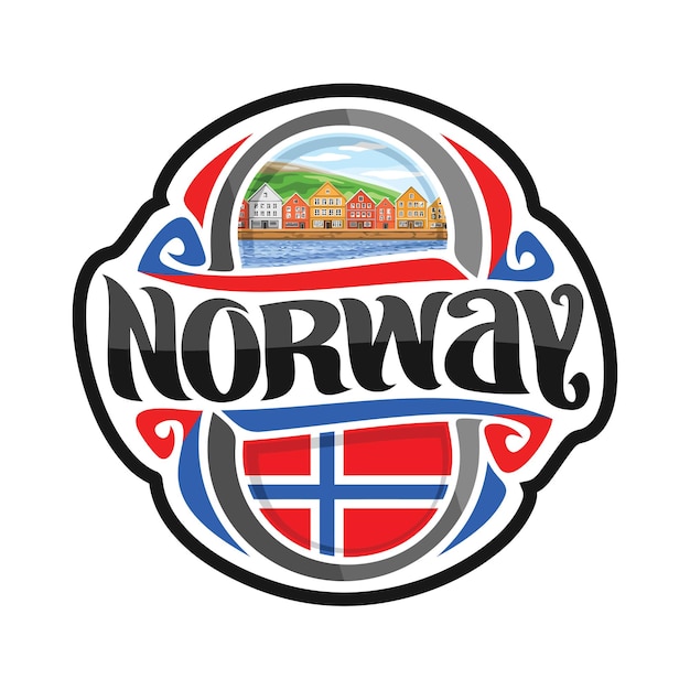 Vibrant Norwegian Landscape Depicted in Iconic Emblem | Jiffy Designs