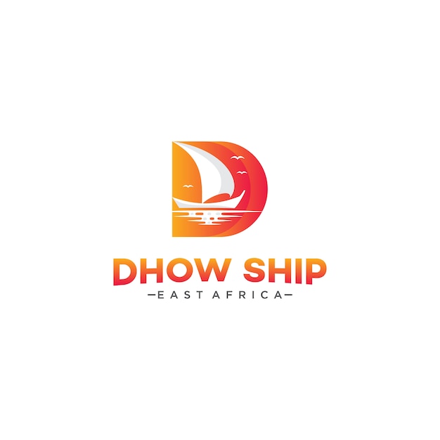 Vibrant Dhow Ship Emblem for East African Adventures | Jiffy Designs