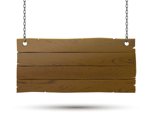 Rustic Wooden Signage Hanging from Metal Chains | Jiffy Designs