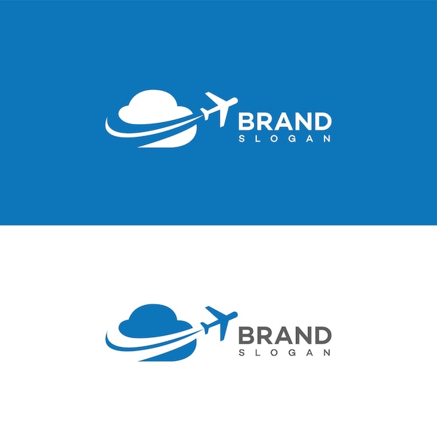 Soaring Brand Identity with Cloud and Plane Emblem | Jiffy Designs