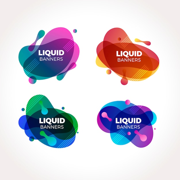 Vibrant Liquid Shapes: Dynamic Abstract Art Compositions | Jiffy Designs