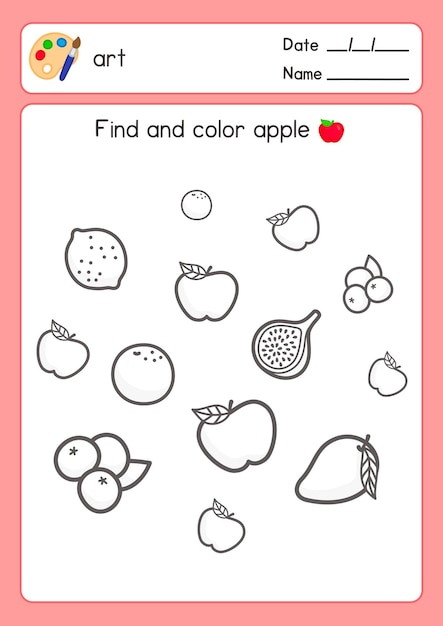 Vibrant Apple Shapes for Coloring Fun | Jiffy Designs