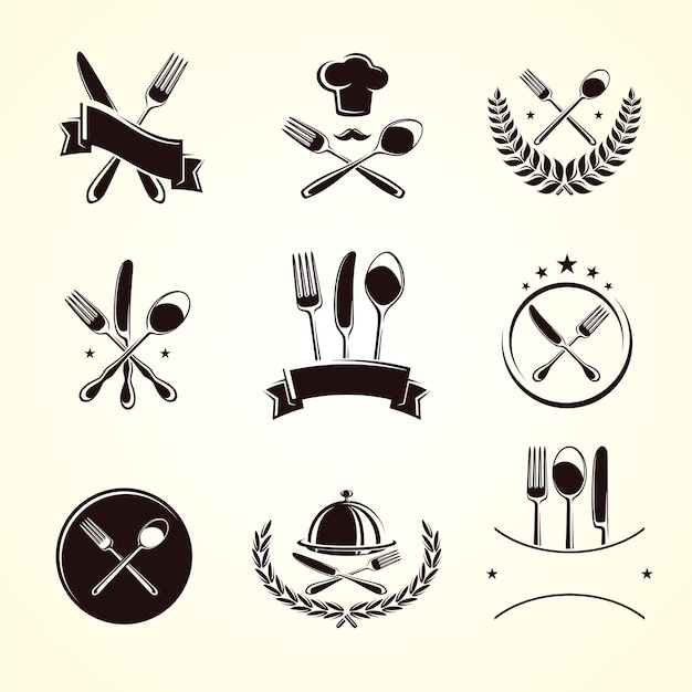 Versatile Culinary Icons: Diverse Collection of Cooking and Dining Symbols | Jiffy Designs