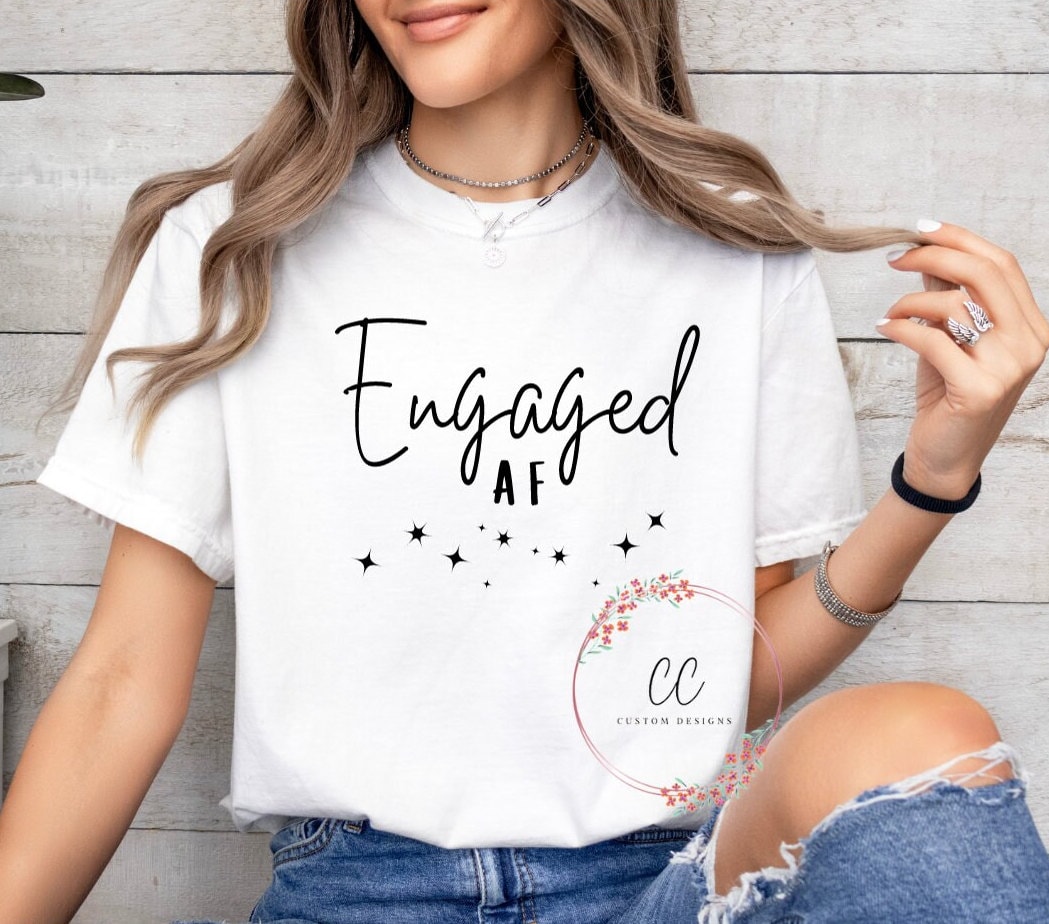 Engaged AF Svg, Fiance Svg, Bride Svg, Wedding Svg, Bridal Party Svg ...