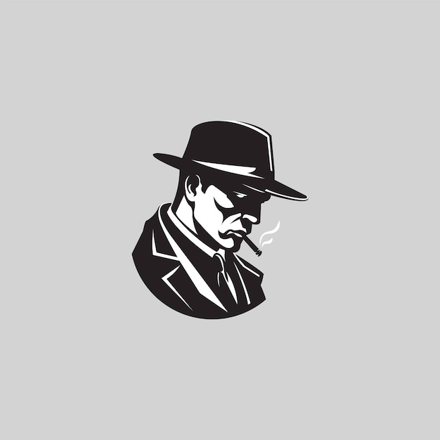 Mysterious Silhouette of a Dapper Gentleman in a Fedora | Jiffy Designs