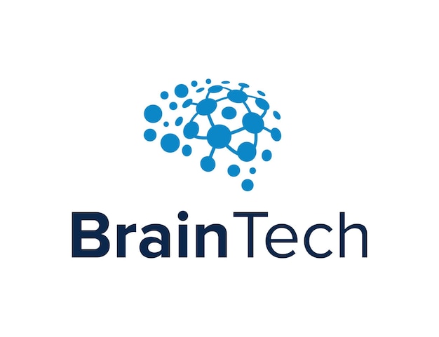 Interconnected Neurons in a Visually Striking Brain Tech Logo | Jiffy ...