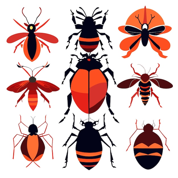 Vibrant Insect Collection: Diverse Designs for Versatile Applications ...