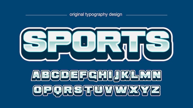 Striking Sports Typography Design with Distinctive Lettering | Jiffy ...