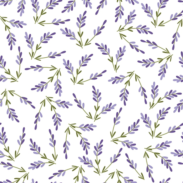 Vibrant Lavender Sprigs Scattered Across a Fresh Background | Jiffy Designs