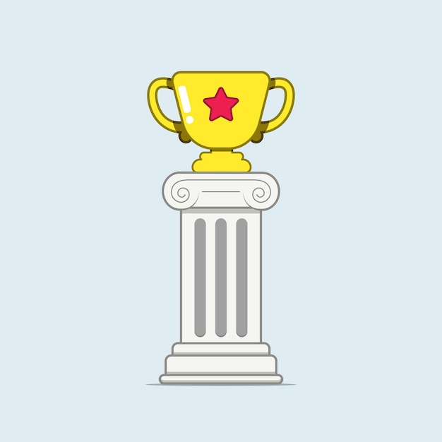 Iconic Trophy Stands Tall on Ornate Pedestal | Jiffy Designs