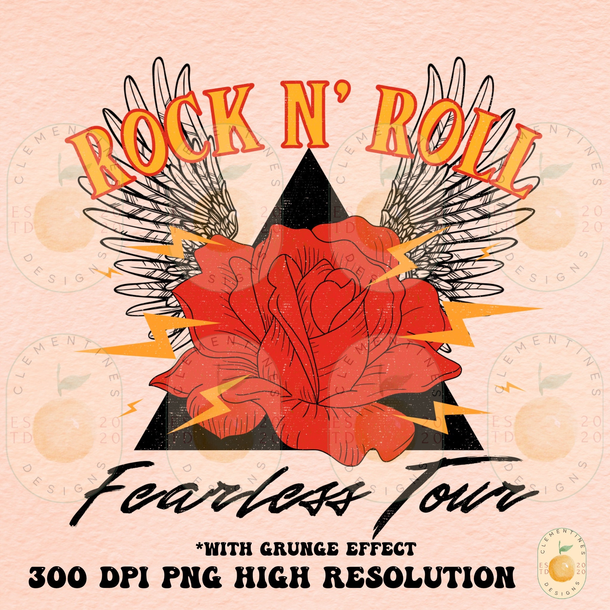 Rock N’ Roll PNG-Sublimation Download-Tshirt Designs-, Retro Designs ...