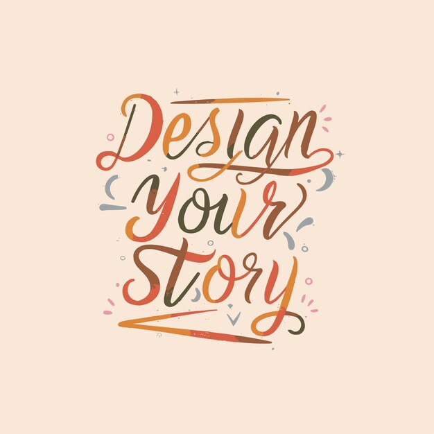 Colorful Handwritten Lettering Inspiring Creative Self-Expression ...