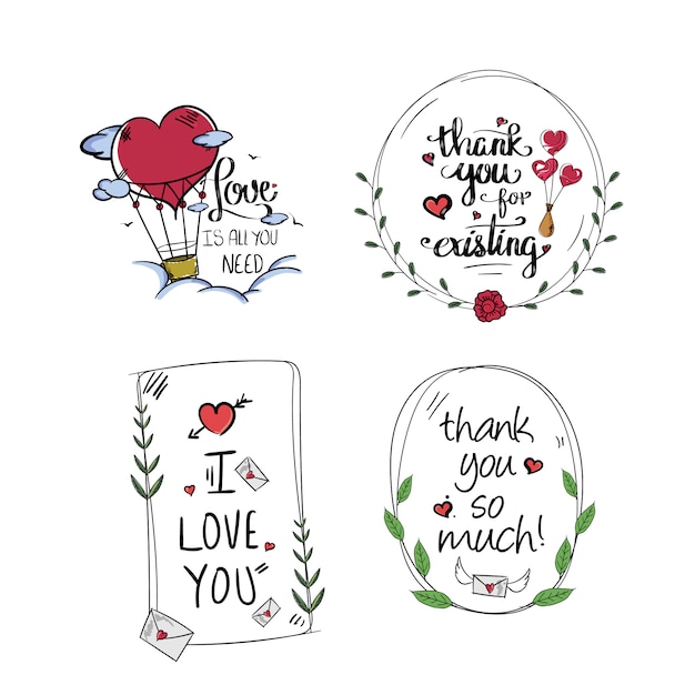 Heartfelt Expressions: Charming Illustrations of Love and Gratitude ...