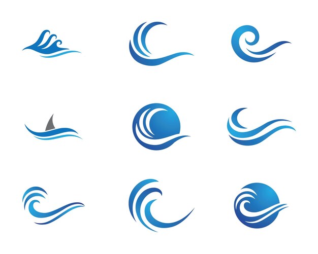 Captivating Wave Symbols: A Versatile Aquatic Graphic Collection ...