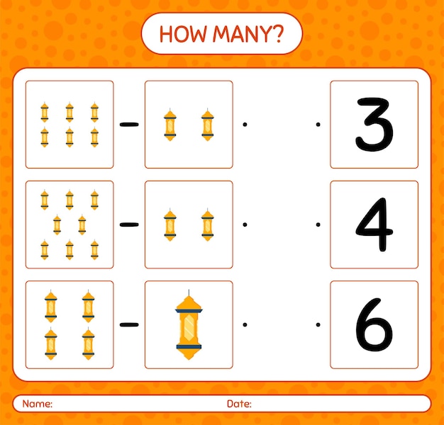 Counting Golden Shapes and Figures on an Orange Background | Jiffy Designs