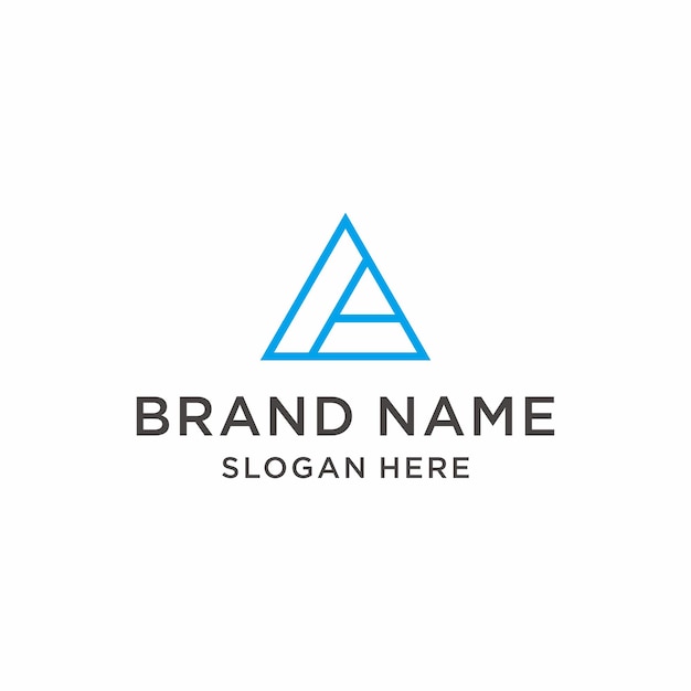 Sleek Blue Triangle Logo with Minimalist Brand Name | Jiffy Designs