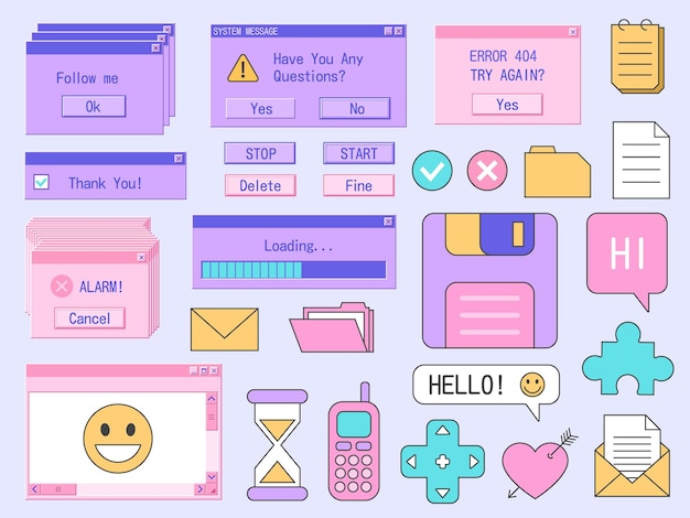 Colorful Collection of Playful User Interface Elements | Jiffy Designs
