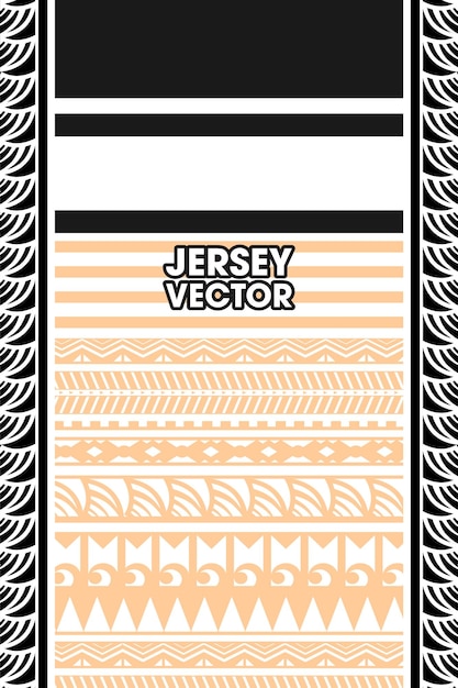Vibrant Tribal Patterns Adorn Sleek Jersey Design | Jiffy Designs