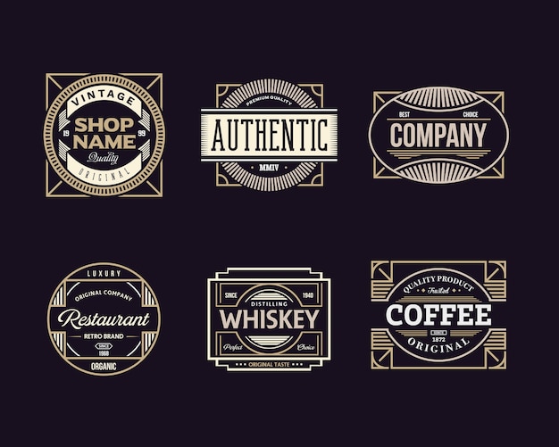 Vintage-Inspired Graphic Design Elements for Branding and Packaging ...