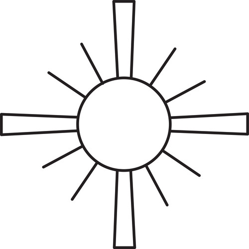 Christian Sun Icon | Jiffy Designs