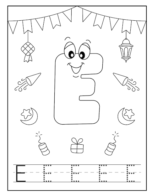 Cheerful Number Three Character with Festive Decorations | Jiffy Designs