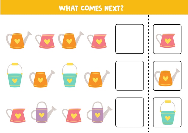 Vibrant Teapot Pattern Collection with Sequence Puzzle | Jiffy Designs