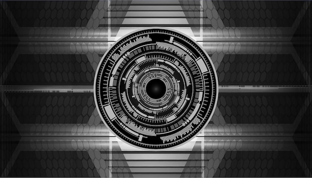 Mesmerizing Futuristic Dial in Black and White | Jiffy Designs
