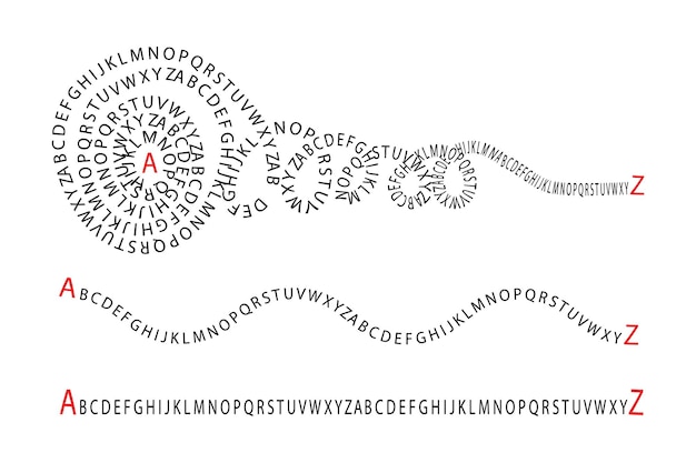 Whimsical Alphabet Swirls with Playful Letter Formations | Jiffy Designs