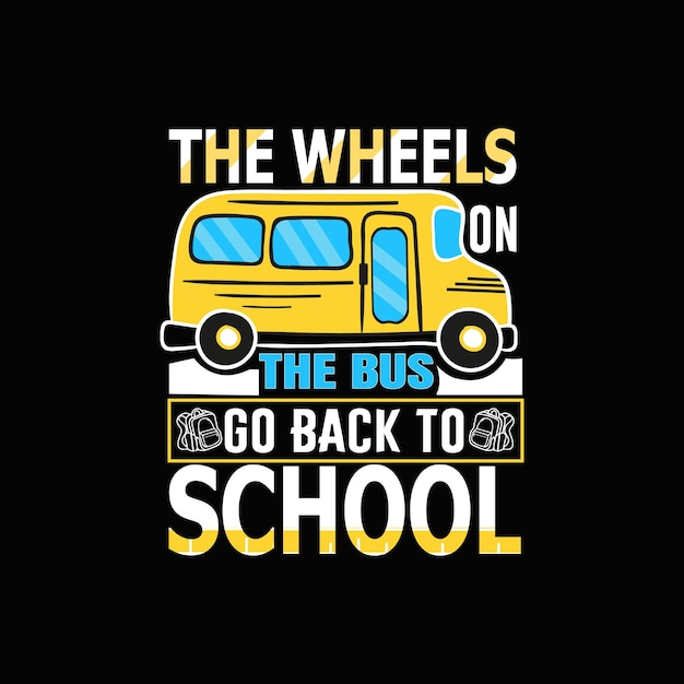 Vibrant School Bus Illustration with Inspirational Slogan | Jiffy Designs