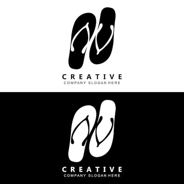 Minimalist Flip-Flop Logo for Creative Company | Jiffy Designs
