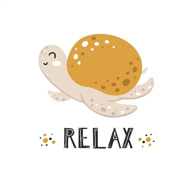 Charming Spotted Sea Turtle Relaxing with Playful Dots | Jiffy Designs