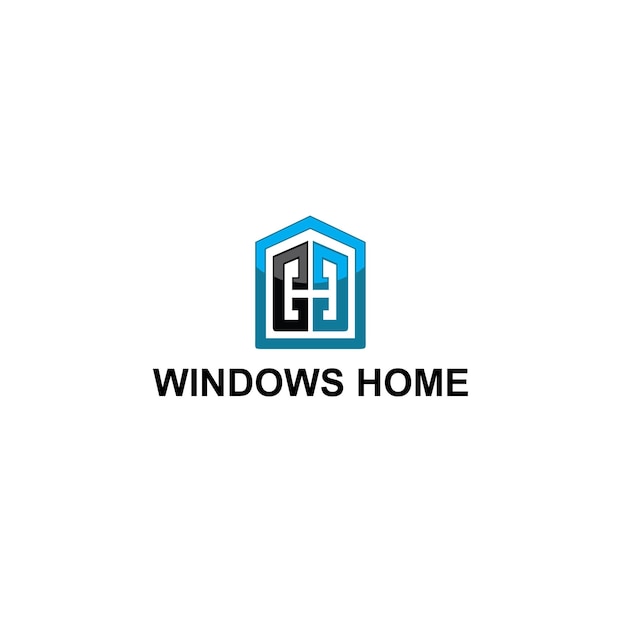 Sleek and Modern Windows Home Logo Design | Jiffy Designs
