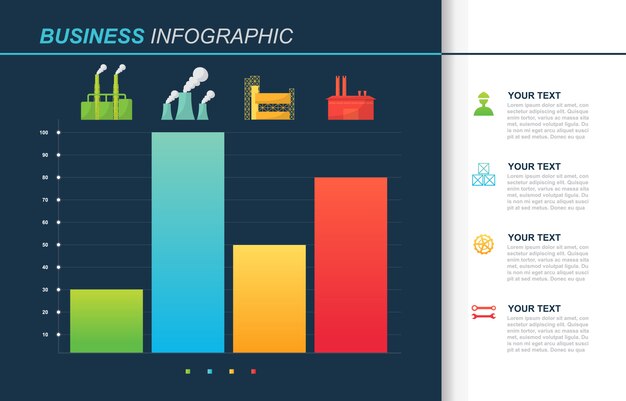 Vibrant Business Metrics Visualized in a Striking Infographic | Jiffy ...