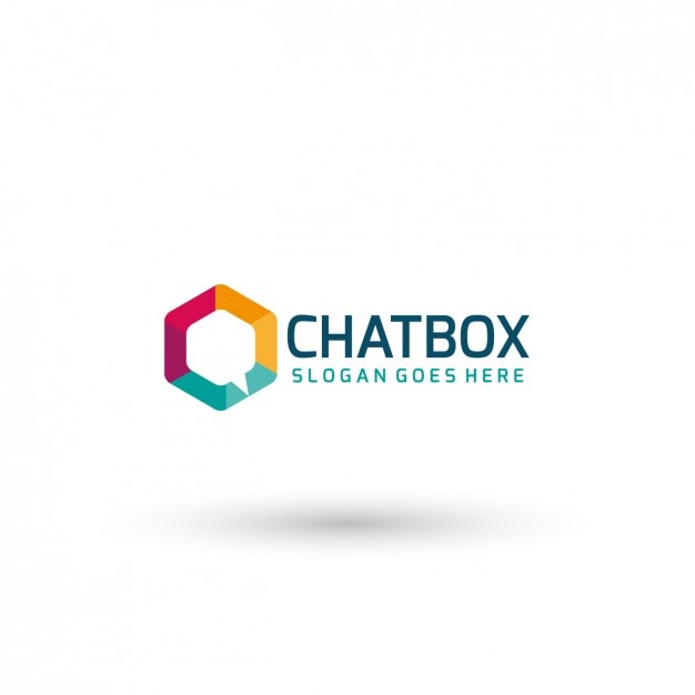 Colorful Hexagonal Chatbox Logo with Vibrant Gradient Shades | Jiffy ...